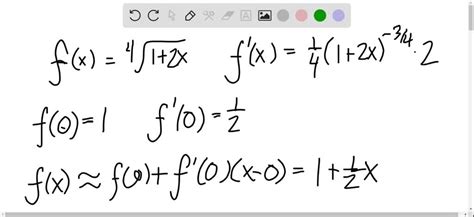 solved 7 10 verify the given linear approximation at a 0 then deter mine the values of x for