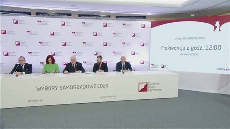 Wybory samorządowe 2024 PKW podała pierwsze dane o frekwencji wideo