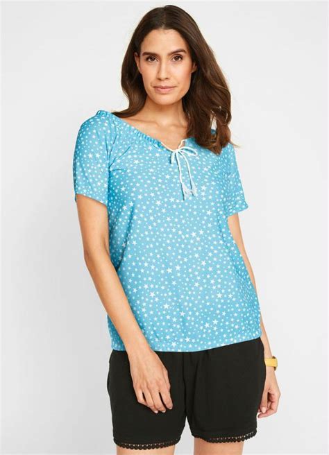 Blusa Amarração Azul Mineral Queima de Estoque