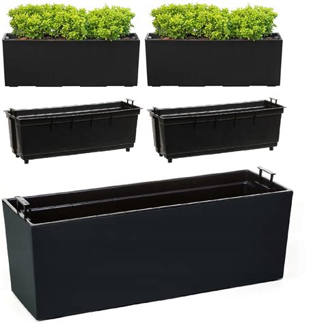 2x SKRZYNKA BALKONOWA KWIETNIK DONICZKA DONICA SKRZYNIA WKŁAD 19x19