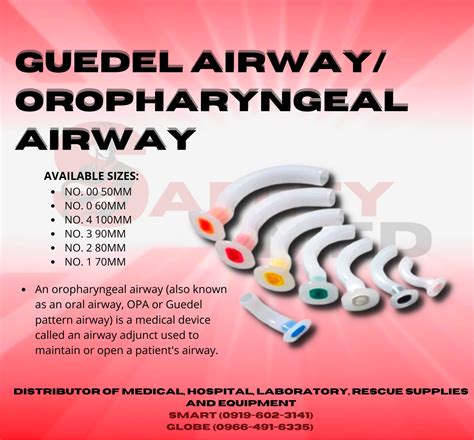 Guedel Airway Oropharyngeal Airway Available Sizes