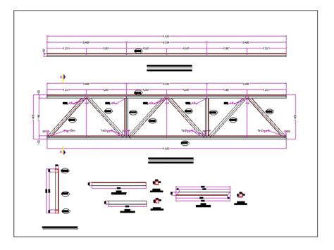 Viga Simple Reticulada De Acero En AutoCAD CAD 121 87 KB Bibliocad