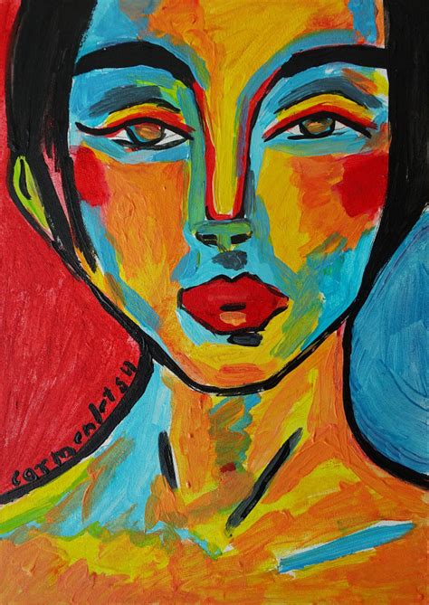 Obraz Do Salonu Portret Kobiety Fowizm Sklep Online Artyferia