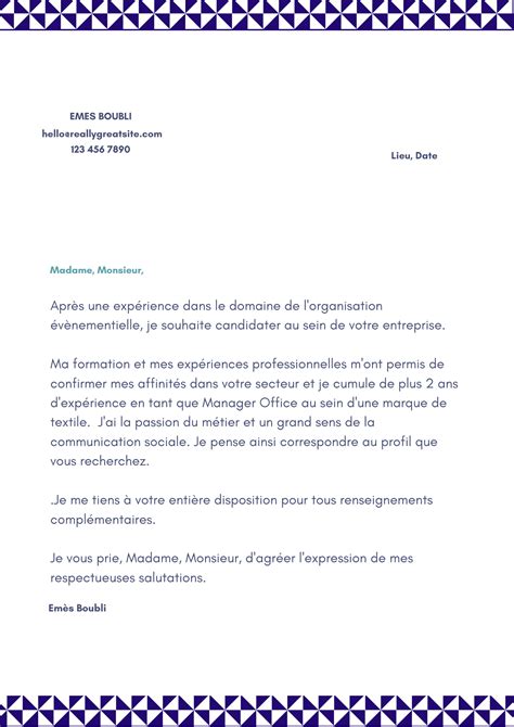 Lettre de motivation le TOP 25 des modèles conseils Canva