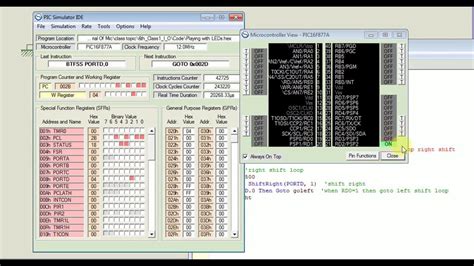 led blinking by basic language using pic16f877a youtube