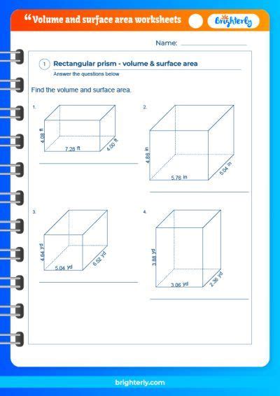 Surface Area Of A Triangular Prism Worksheet