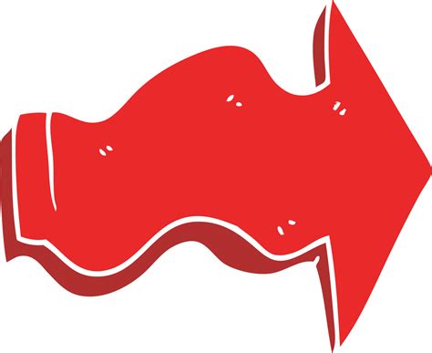 Caricatura Garabato Se Alar Flecha Vector En Vecteezy