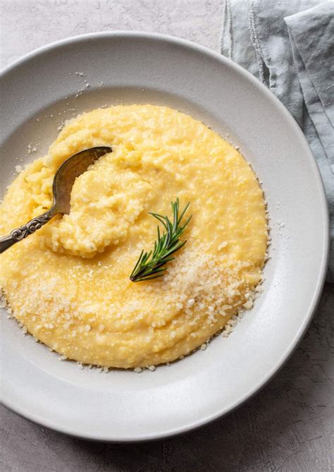 Polenta crémeuse au parmesan Recettes de cuisine Cuisine Recette
