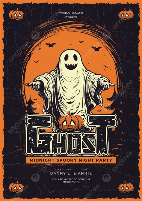 Cartoon Spooky Forest Bat Illustration Halloween Horror Night Holiday