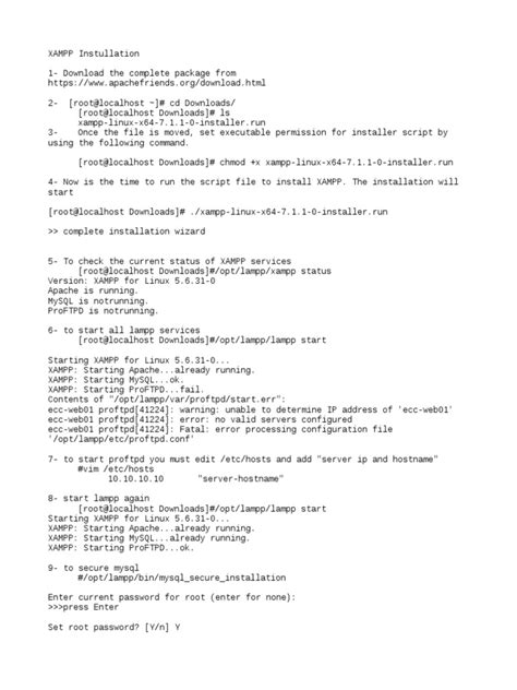 xampp installation pdf installation computer programs superuser