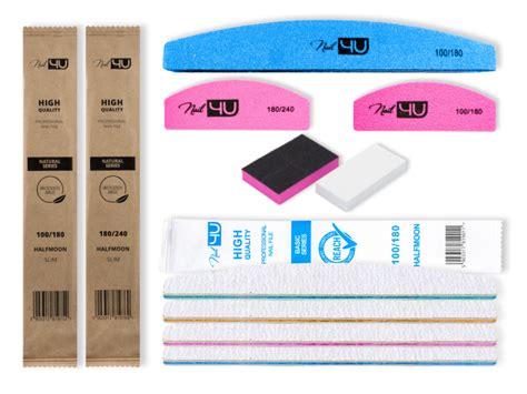 Produkty Pilniki I Bufferki Serie BASIC Naked Zestaw Testowy Nail4U