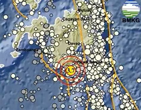 Dini Hari Tadi Gempa M 3 7 Guncang Kepulauan Sangihe Sulut
