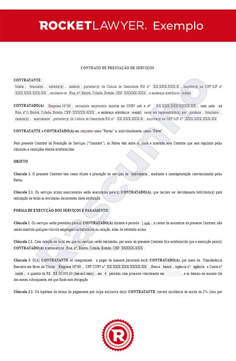Top 117 imagen modelo de contrato de prestação de serviço Abzlocal mx