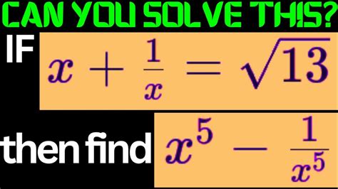 learn how to solve find the value math olympiad questions youtube