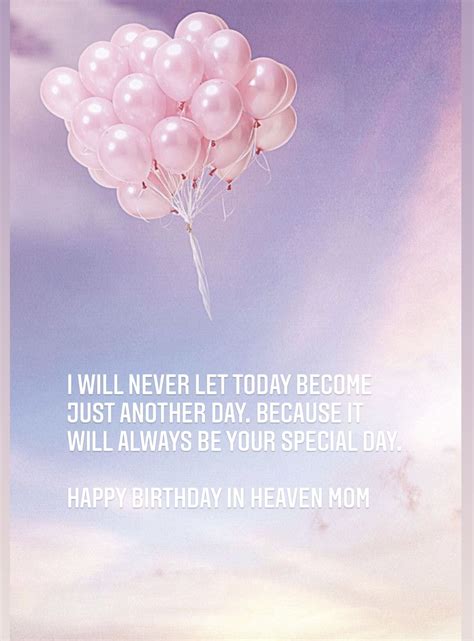 Birthday Wishes In Heaven Mothers Happy Heavenly Birthday Mom From