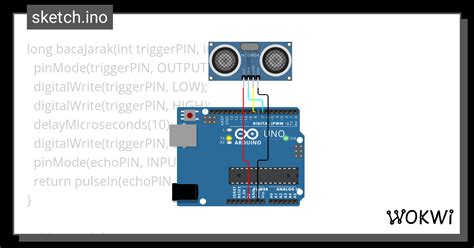 Sensor Jarak Ino Wokwi Esp32 Stm32 Arduino Simulator