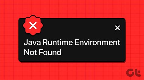 How To Fix Unable To Locate Java Runtime Error Guiding Tech