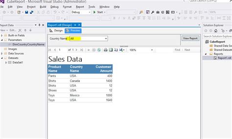 parameterize a ssrs report using ssas data jim salasek s sql server blog