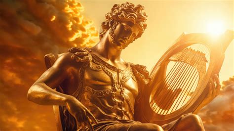 A Vivid Depiction Of Apollo The Ancient Greek God Of Light And Music