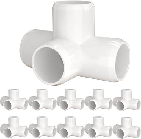 Amazon LetsFix 1 PVC Fittings 4 Way 10 Pack Furniture Grade