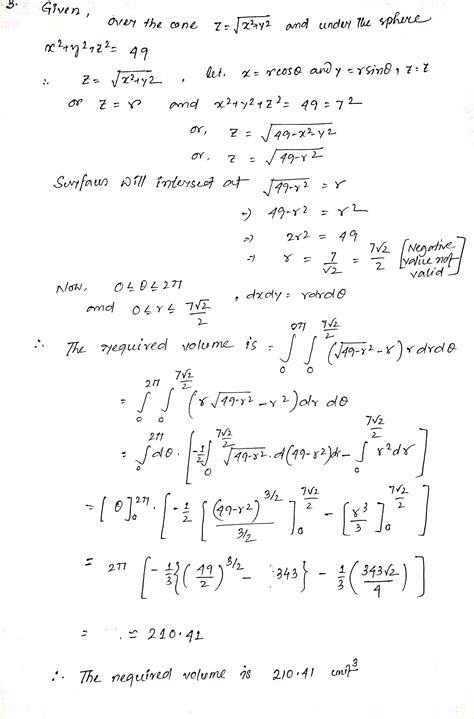 [solved] vectorial calculus double integrals polar coordinates 2 use course hero