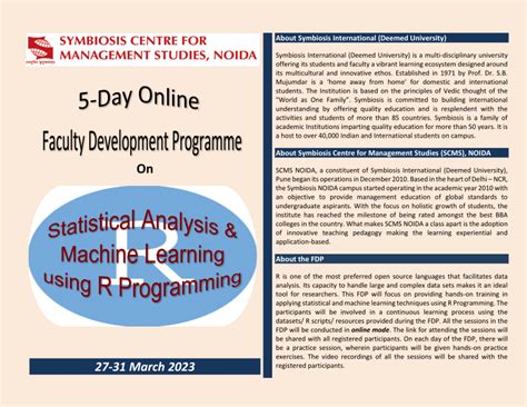 Pdf Fdp On Statistical Analysis Machine Learning Using R Programming