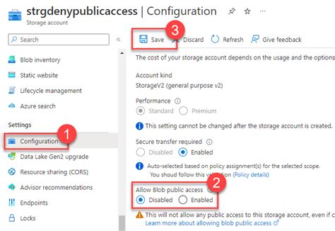 Securing Azure Storage Accounts Restrict Users From Creating Public