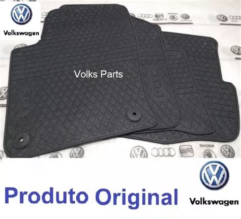 Jogo Tapete Borracha Luxo Crossfox Original Volkswagen