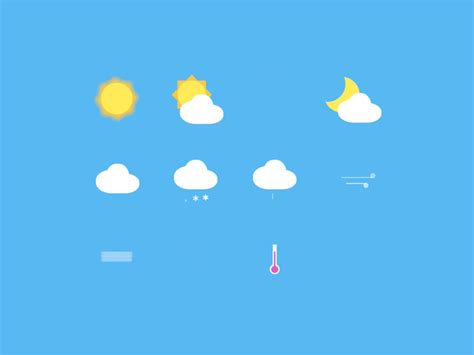weather icons animation weather icons animation icon design
