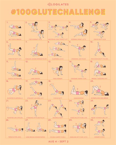 I M Taking The 100 Glute Challenge You In Blogilates