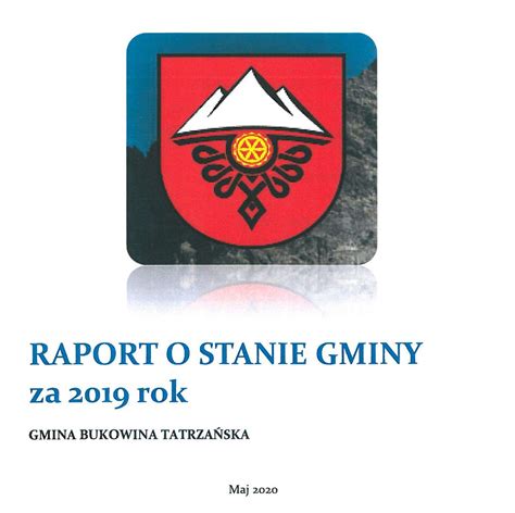 RAPORT O STANIE GMINY Za 2019 Rok