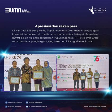 PT Pupuk Indonesia On Twitter Pada Perayaan HUT Serikat Perusahaan