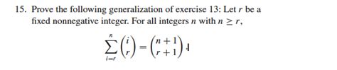 solved prove the following generalization of exercise 13