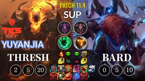 Tes Yuyanjia Thresh Vs Bard Sup Kr Patch Youtube