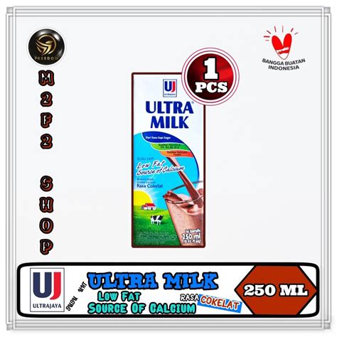 Jual Susu Ultra Milk Low Fat Source Of Calcium Chocolate Cokelat