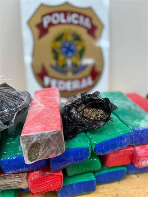 PF prende passageira por tráfico de drogas Polícia Federal