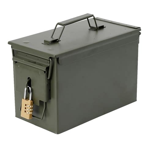 Boîte à munitions militaire en acier de 50 Cal coffre fort de l armée