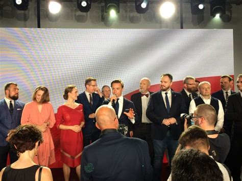 Wieczór wyborczy Krzysztofa Bosaka Konfederacja jest trzecią siłą