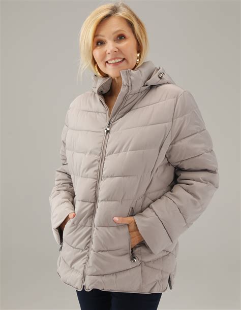 PIKOWANA KURTKA Z KAPTUREM 76 6658 BEIGE62 Sklep Z Butami Online