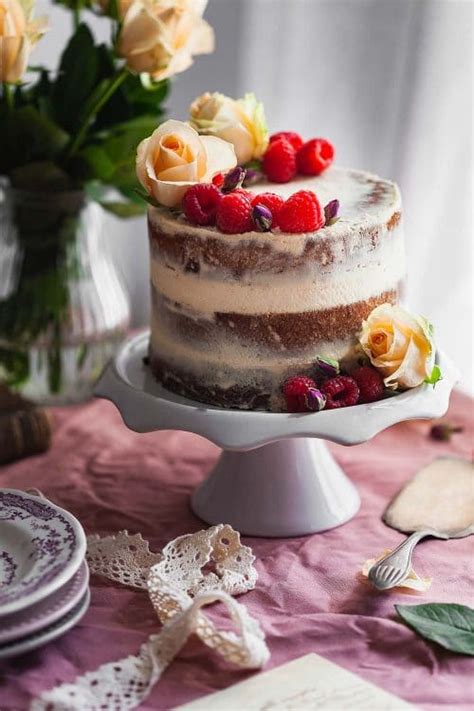 Naked Cake Au Th Rose Jasmin Et Aux Framboises Recettes De Cuisine