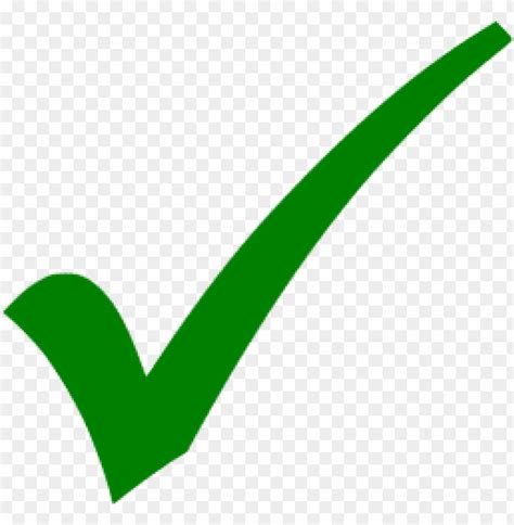 Small Green Check Mark No Background