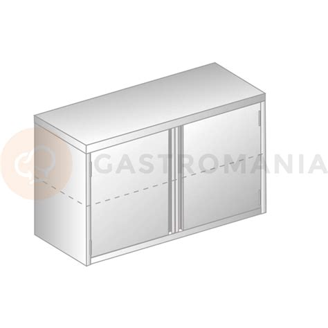 Szafka wisząca ze stali nierdzewnej 1000x300x600 mm DORA METAL DM 3314