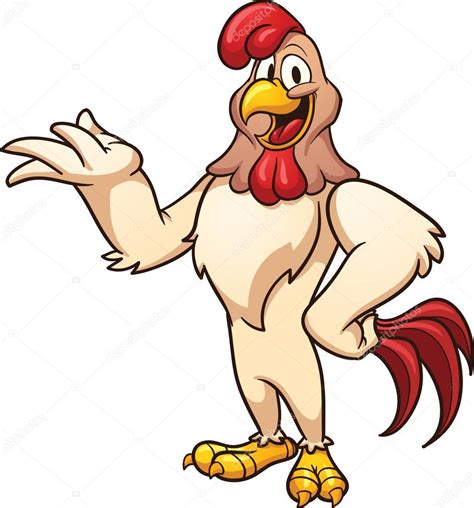 Gallo de dibujos animados vector gráfico vectorial memoangeles
