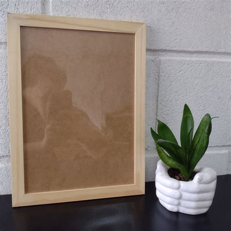 Moldura De Pinus Natural Para Quadros Decorativos Fundo MDF E Vidro