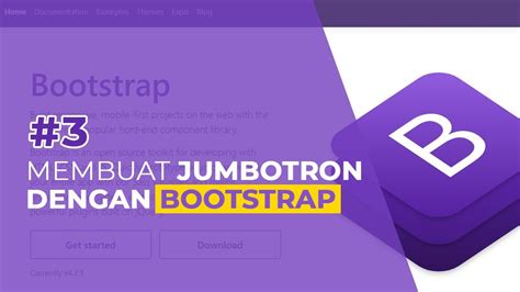 tutorial bootstrap 3 membuat jumbotron dengan bootstrap youtube