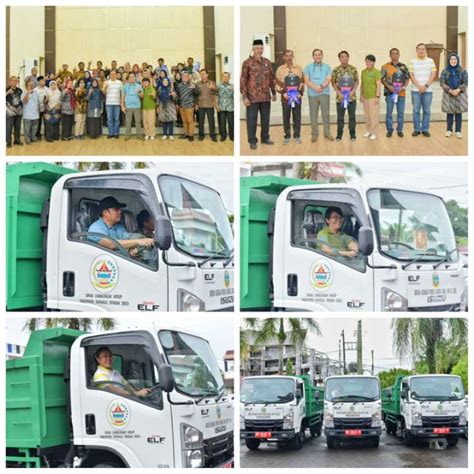 Pj Bupati Tapteng Serahkan 3 Unit Dump Truck Pengangkut Sampah Ke Dinas