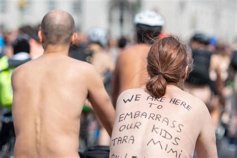 World Naked Bike Ride Hundreds Of Cyclists Take Part In Naked