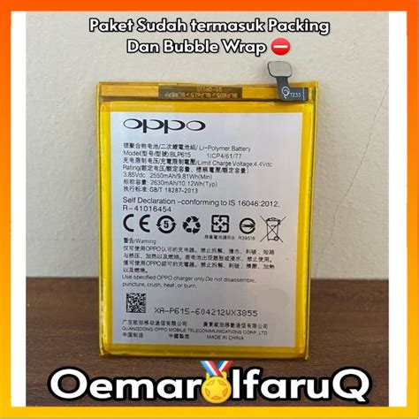 Jual Baterai Batu Batre Battery OPPO A37 A37F BLP615 Shopee Indonesia