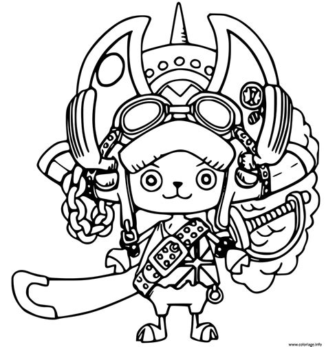 Coloriage Chopper One Piece Red Dessin One Piece à imprimer