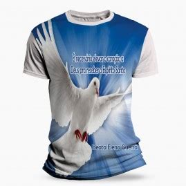 Camiseta Religiosa Católica Espírito Santo Inflamai CAMISETAS KAYRÓS